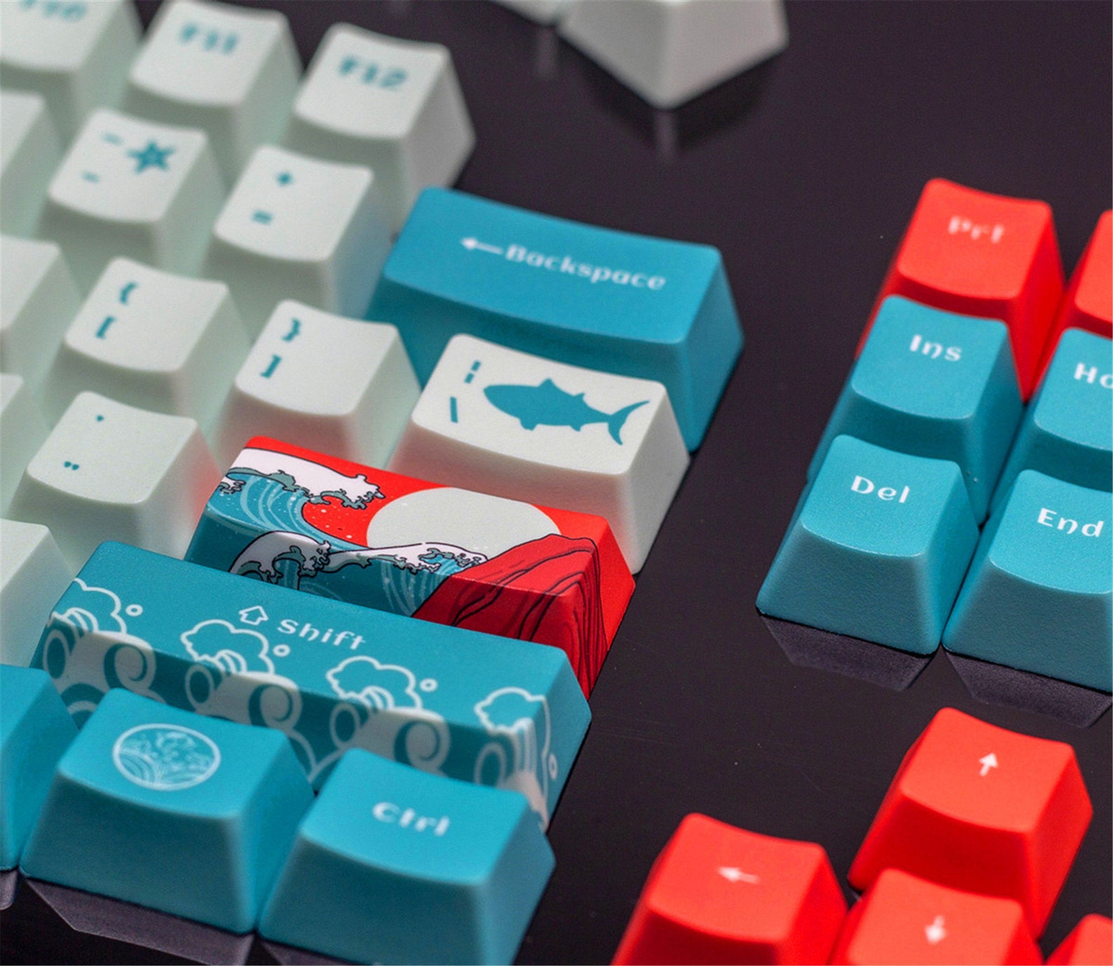 108pcs Coral Sea Keycaps SetSun Whale Keycap SetMechanical | Etsy