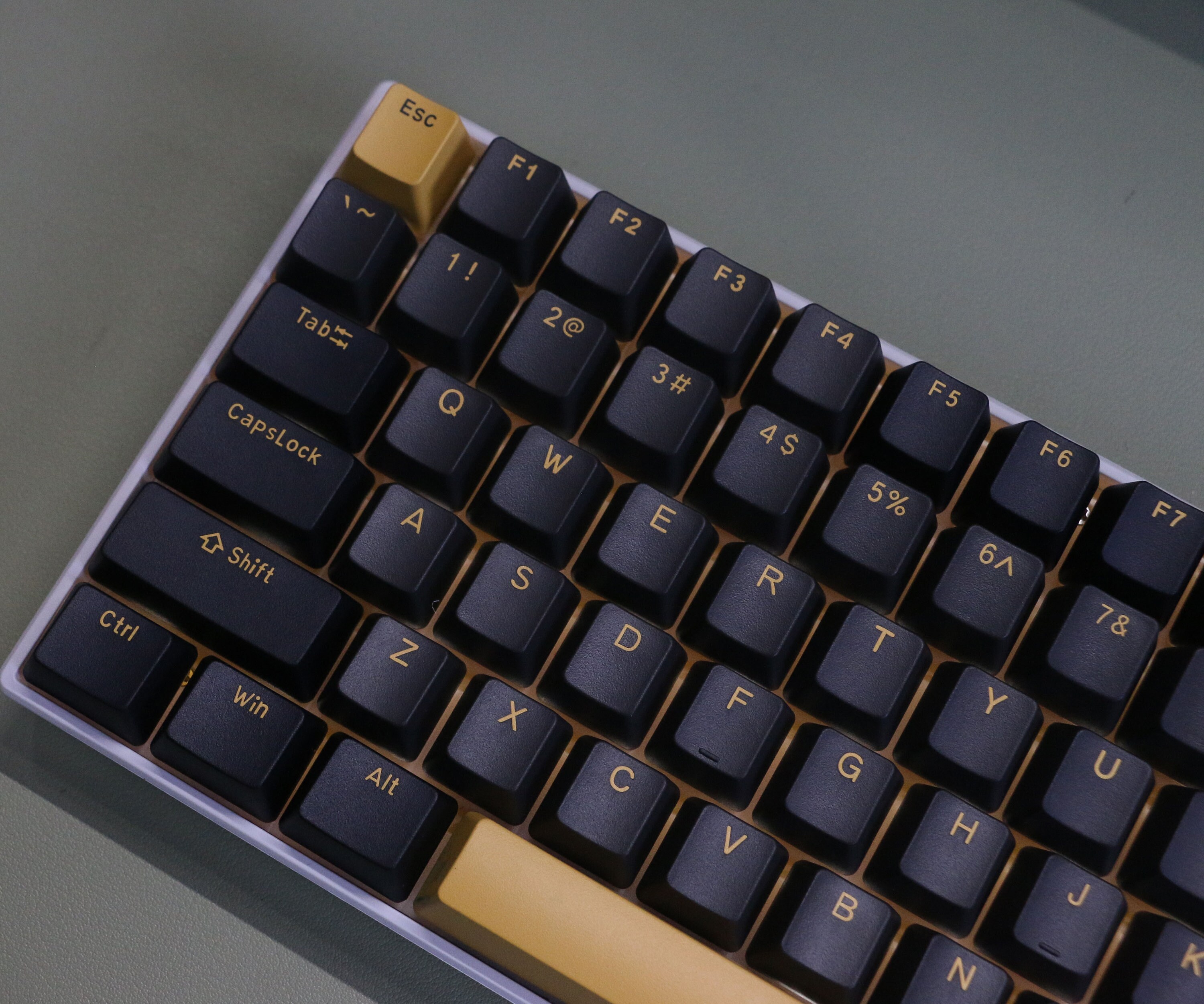 108pcs Minimalist Black Yellow Themed Keycap Set PBT Keycap - Etsy