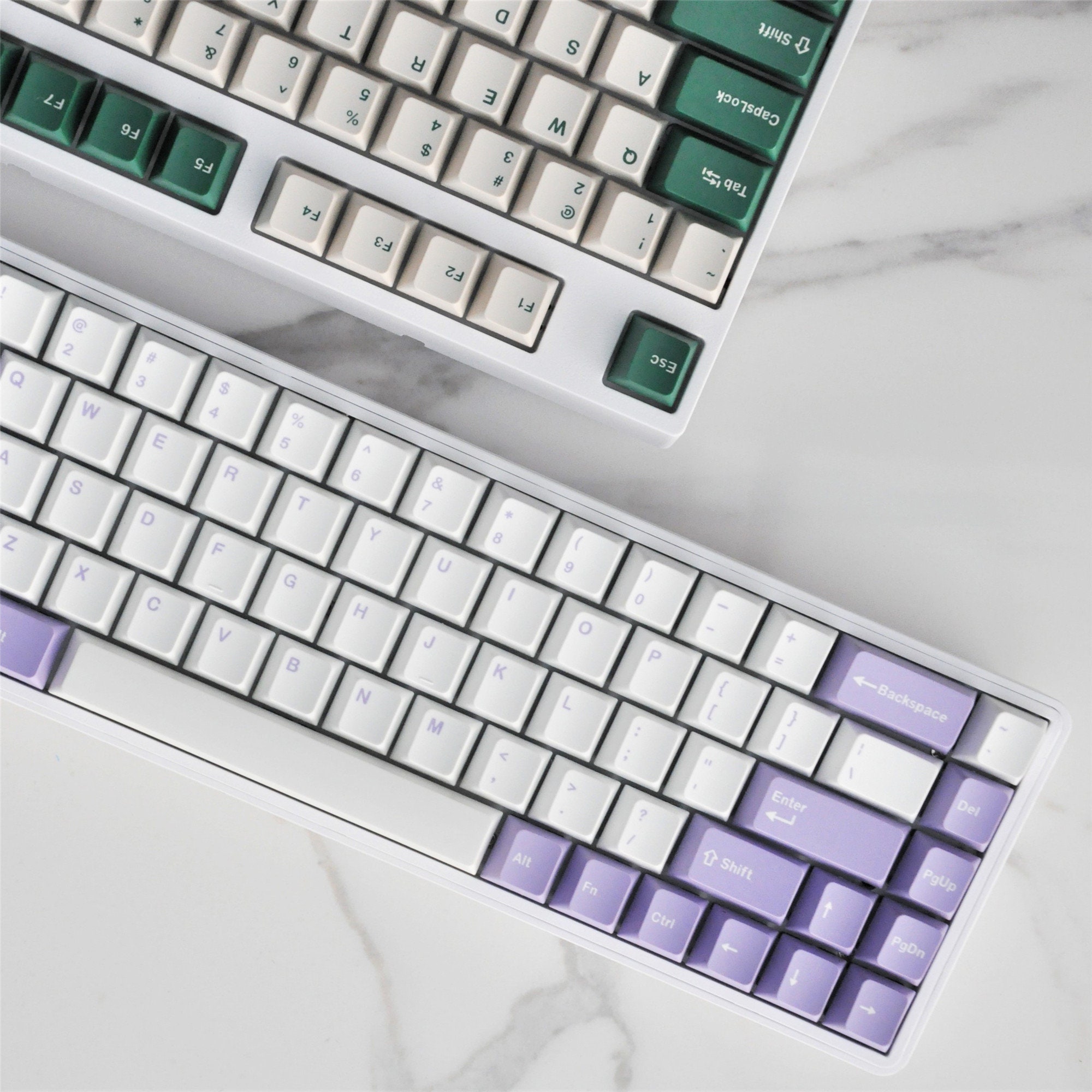 126pcs Purple Theme Keycap Set White Purple Colorway Keycap - Etsy