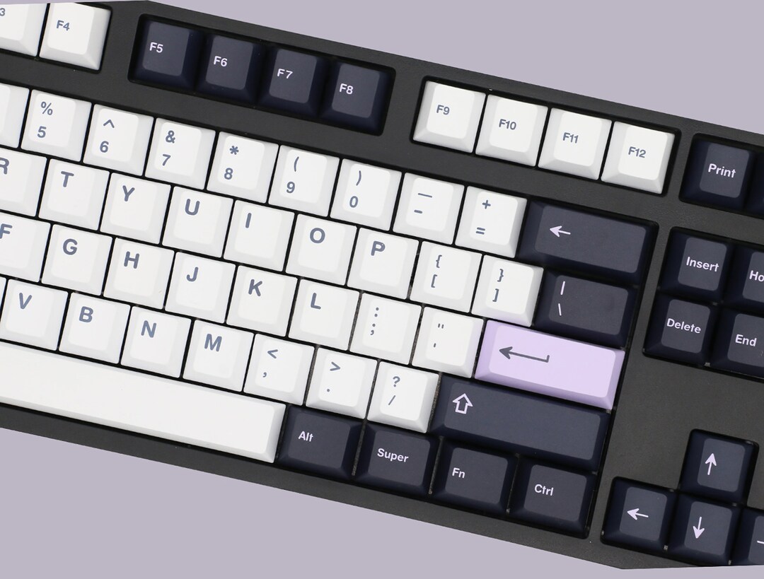 159PCS Purple Crystal Theme Keycap Set Simple Keycaps PBT - Etsy