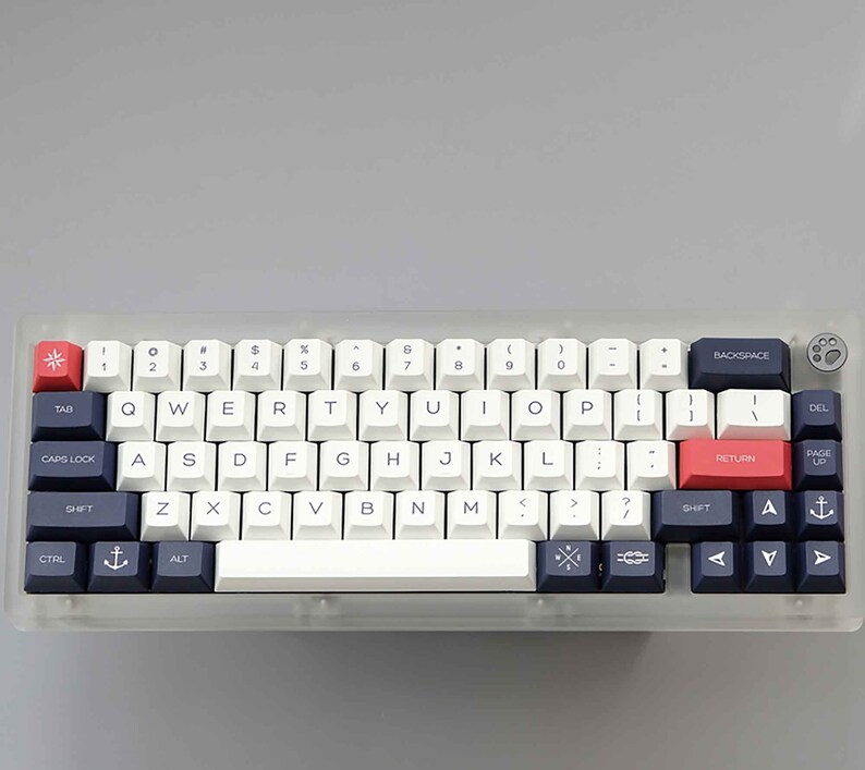 165pcs Royal Navy Themed Keycap Set Dark Blue Keycap PBT - Etsy