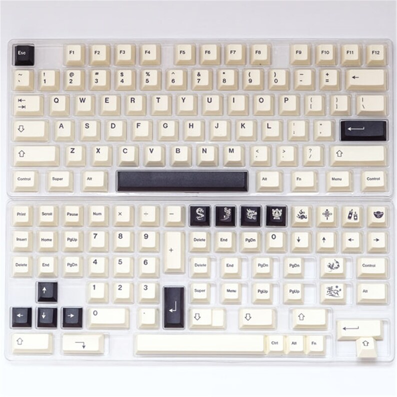 143pcs Chinese Dragon Theme Keycap Set Minimalism Keycap PBT | Etsy