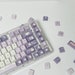 131PCS Purple Rabbit Theme Keycap Set,cute Keycap Set,pbt Keycap,xda ...