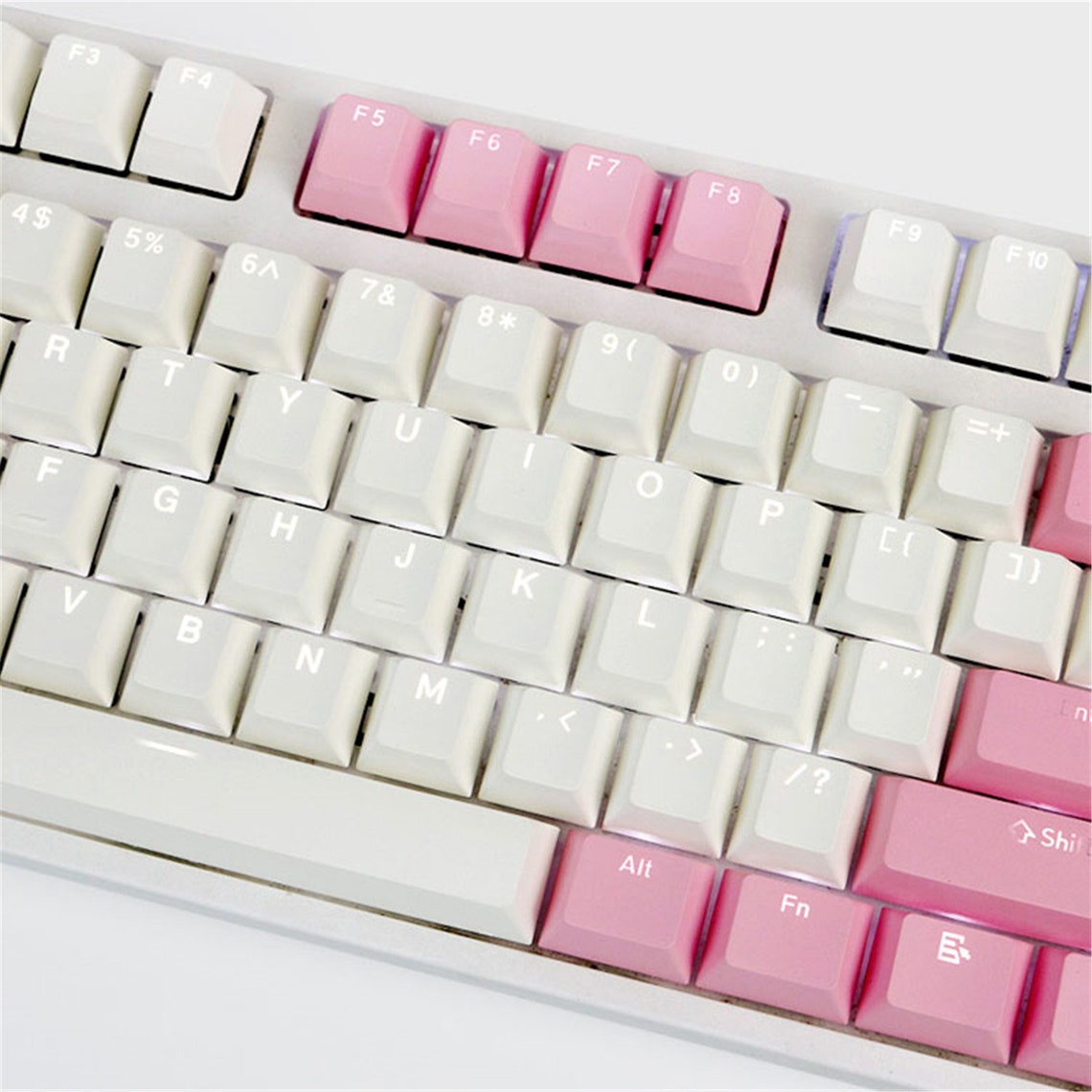 108pcs Lovely Pink Theme Keycap Set Backlit Keycap Set PBT | Etsy