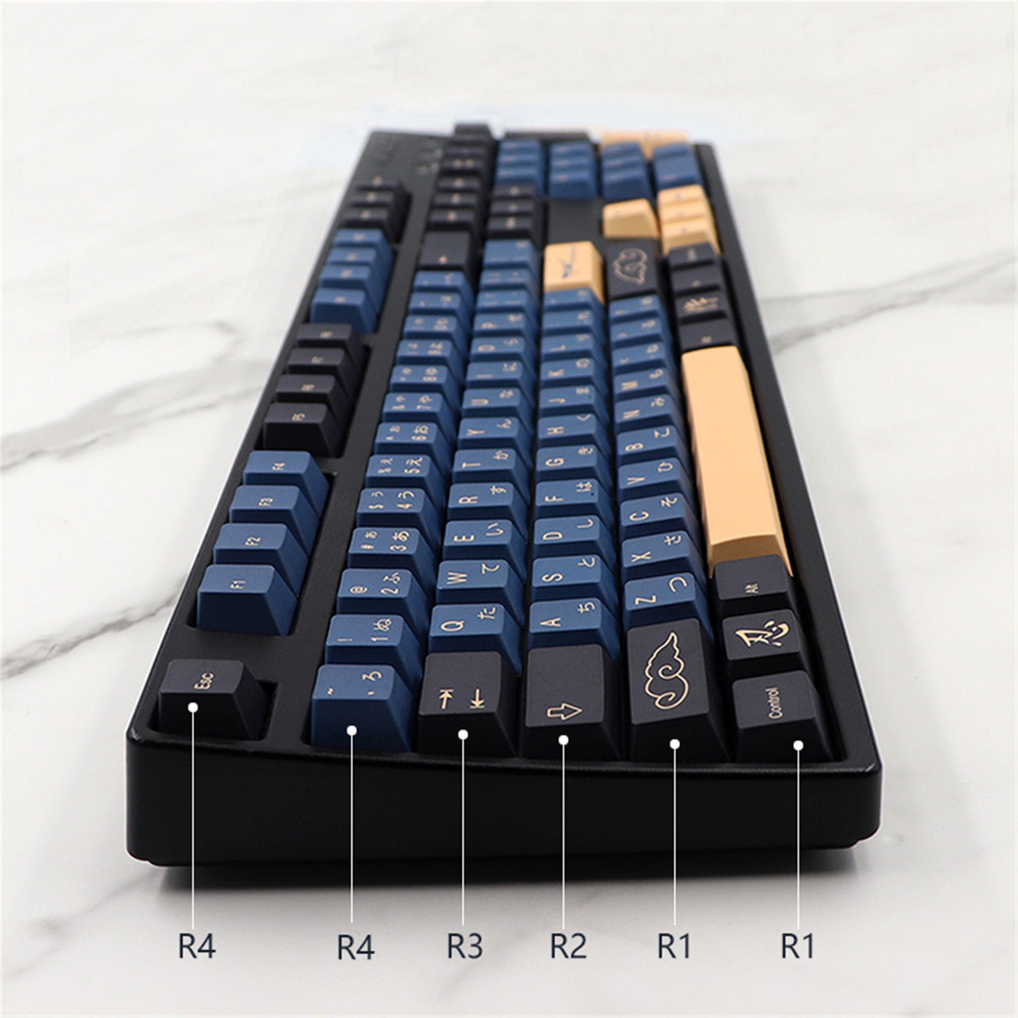 135pcs Samurai Theme Keycap Set Japanese Style Keycap - Etsy UK