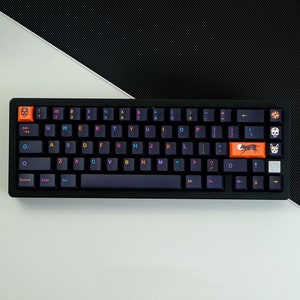 135pcs Halloween Animal Skull Theme Keycap Set, Personalized Keycap ...