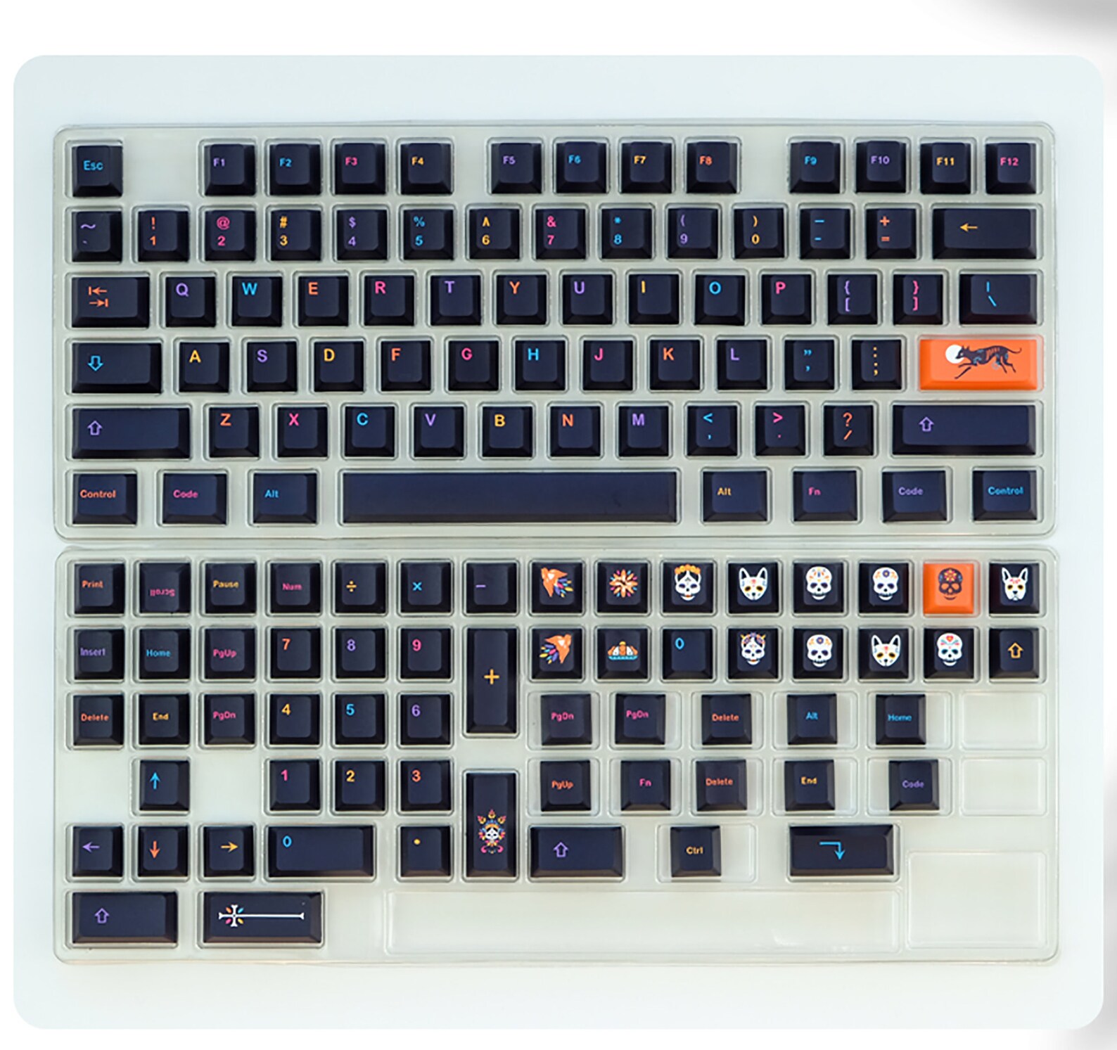 135pcs Halloween Animal Skull Theme Keycap Set Personalized - Etsy