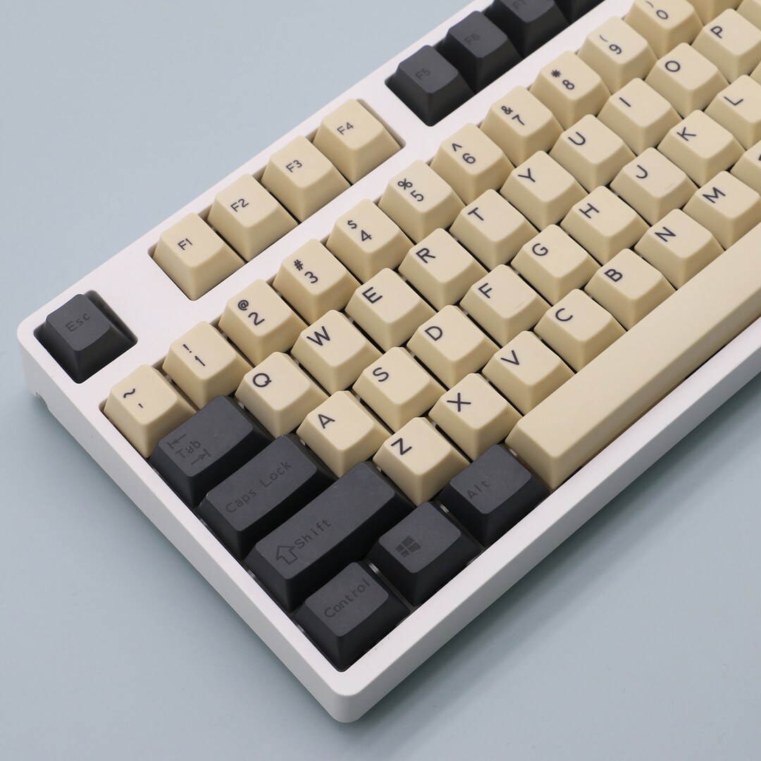 108pcs Black Milk Theme Keycap Set, Simple Keycaps, PBT Keycaps, Cherry ...