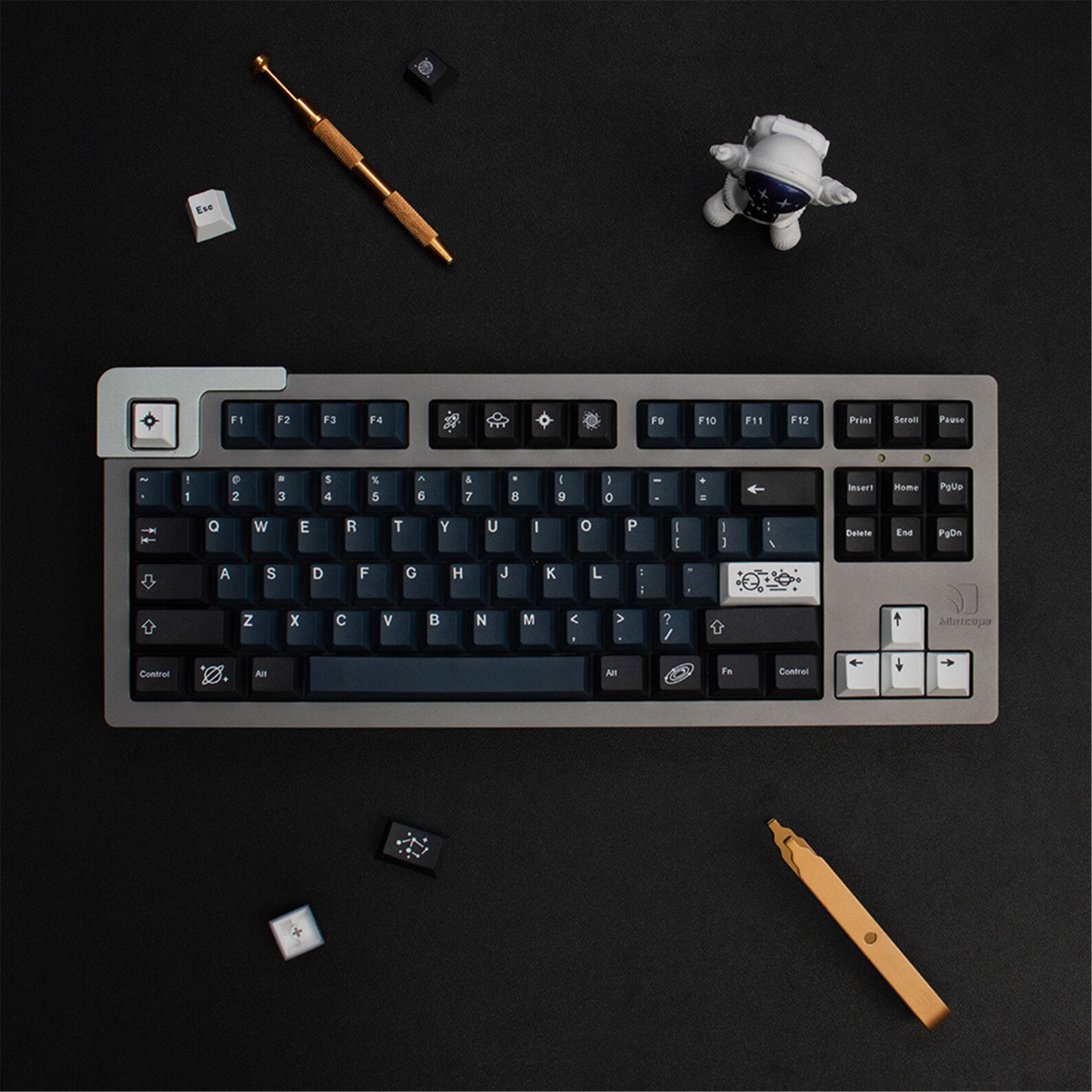 137pcs Galaxy Space Theme Keycap Setdark Blue Keycapsimple - Etsy