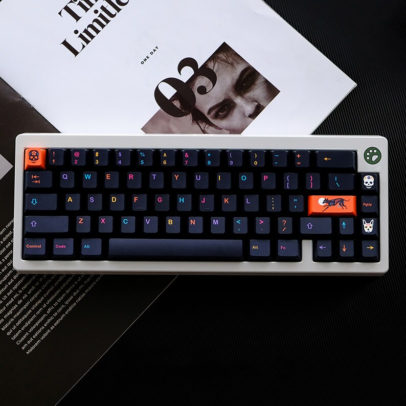 135pcs Halloween Animal Skull Theme Keycap Set Personalized - Etsy