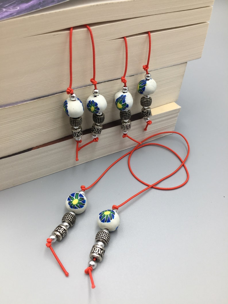 String Bookmark, Beaded Bookmark, Cord Bookmark, Book Marks, Book ...