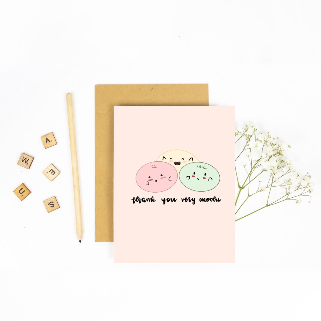 Thank You Very MOCHI Thank You Card - Etsy
