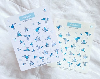 Paper Crane Stickers - Etsy