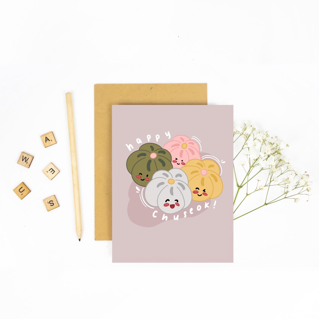 Happy Chuseok - Song-pyun - Greeting Card - Etsy