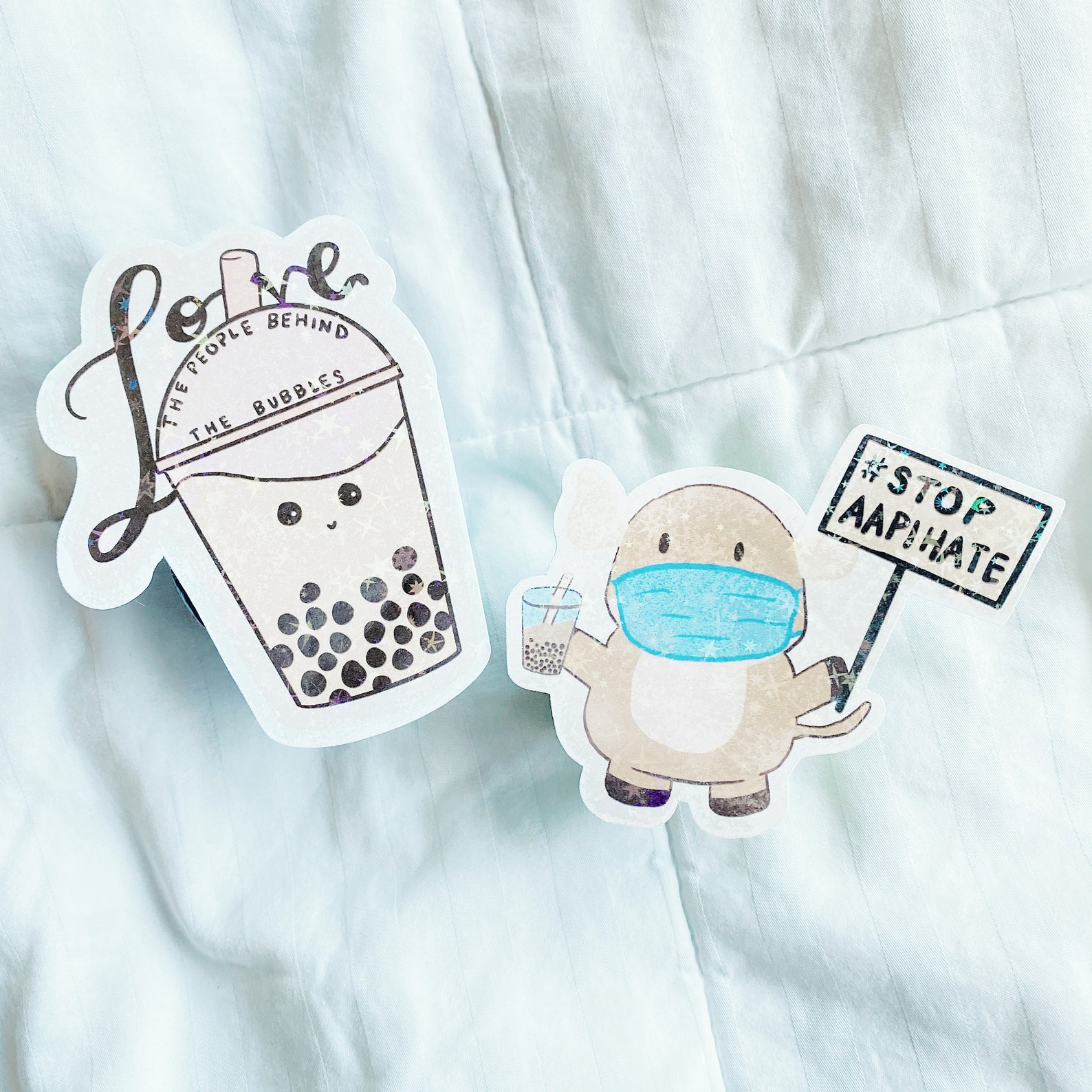 Stop AAPI Hate Sticker Bundle, Stickers for a Cause, All Proceeds ...