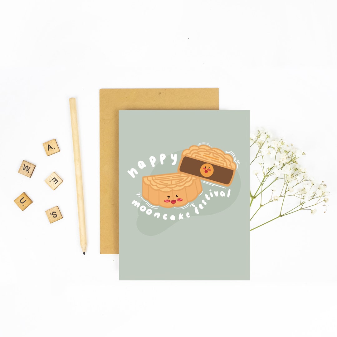 Happy Mooncake Festival Greeting Card - Etsy