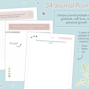 Printable Daily Gratitude Journal with Prompts PDF 5 Min | Etsy