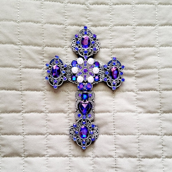 Jeweled Wall Cross - Etsy