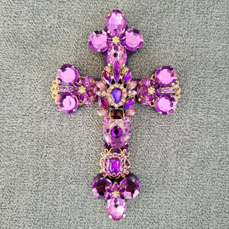 Jeweled Wall Cross - Etsy