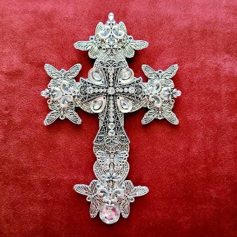 Jeweled Wall Cross - Etsy
