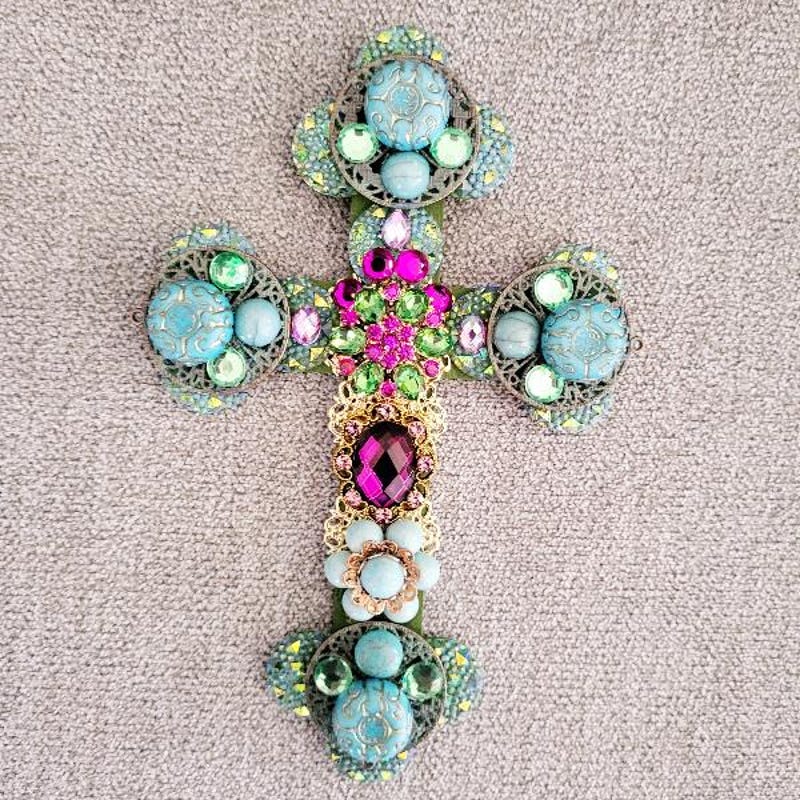 Jeweled Wall Cross - Etsy