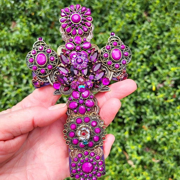 Jeweled Cross - Etsy