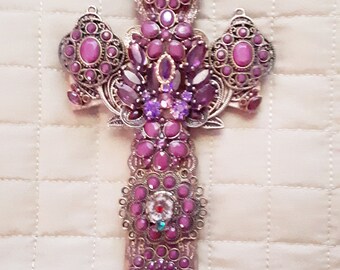 Jeweled Wall Cross - Etsy