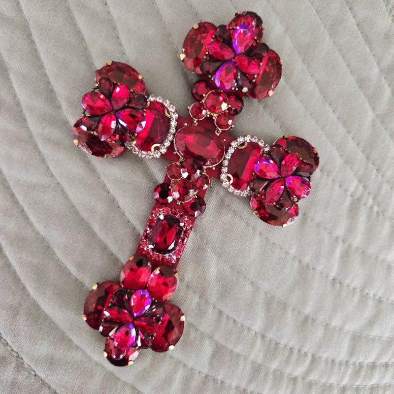 Jeweled Cross - Etsy