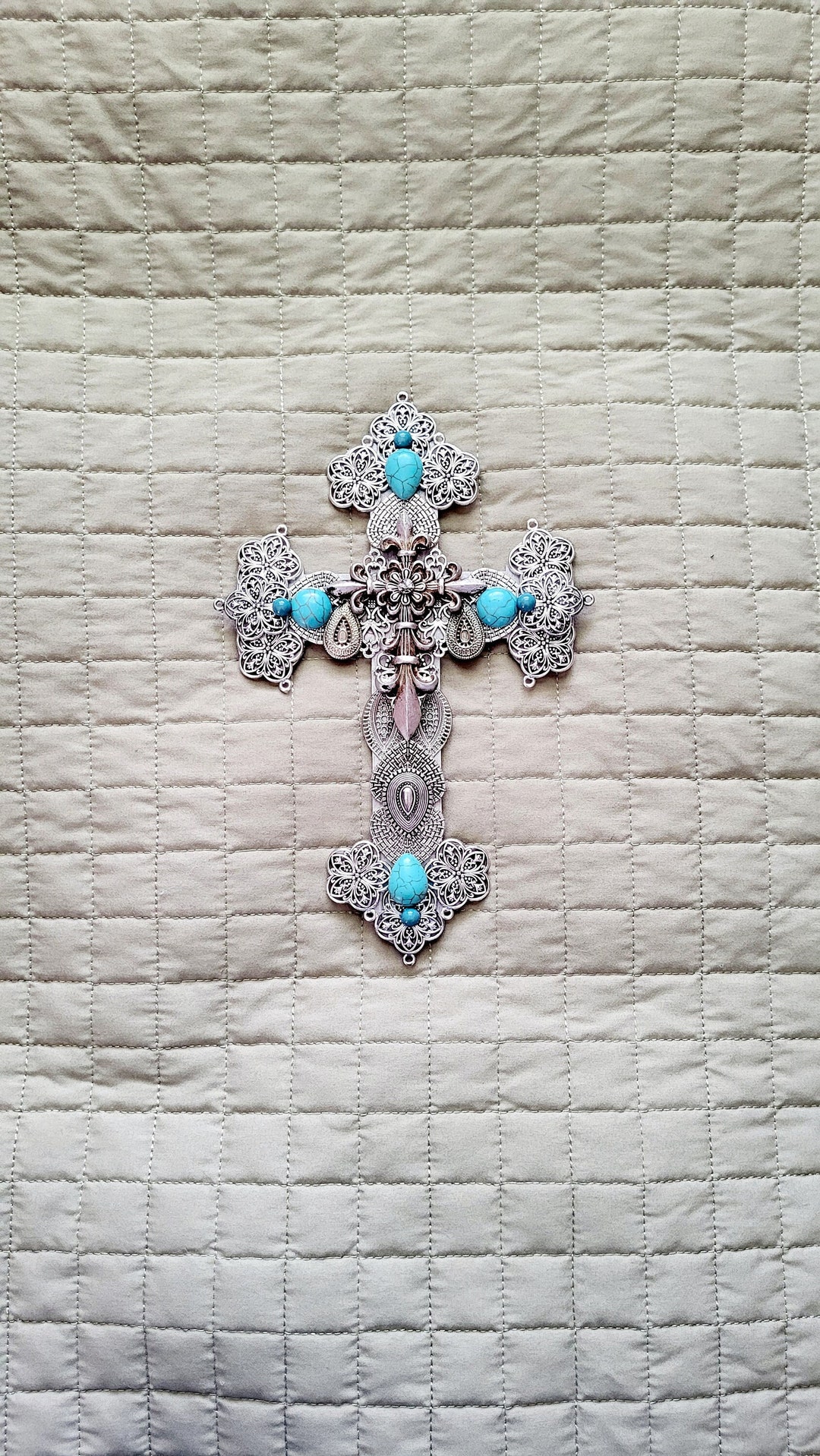 Handmade Silver Cross, Southwestern Cross, Original Wall Art Decor - Etsy