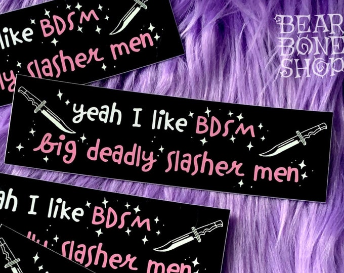 Slasher Summer Bumper Sticker, Not a Final Girl Sticker, Horror Car ...