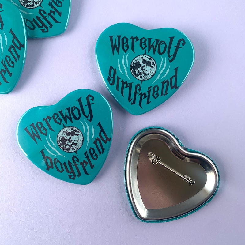 Werewolf Pin - Etsy