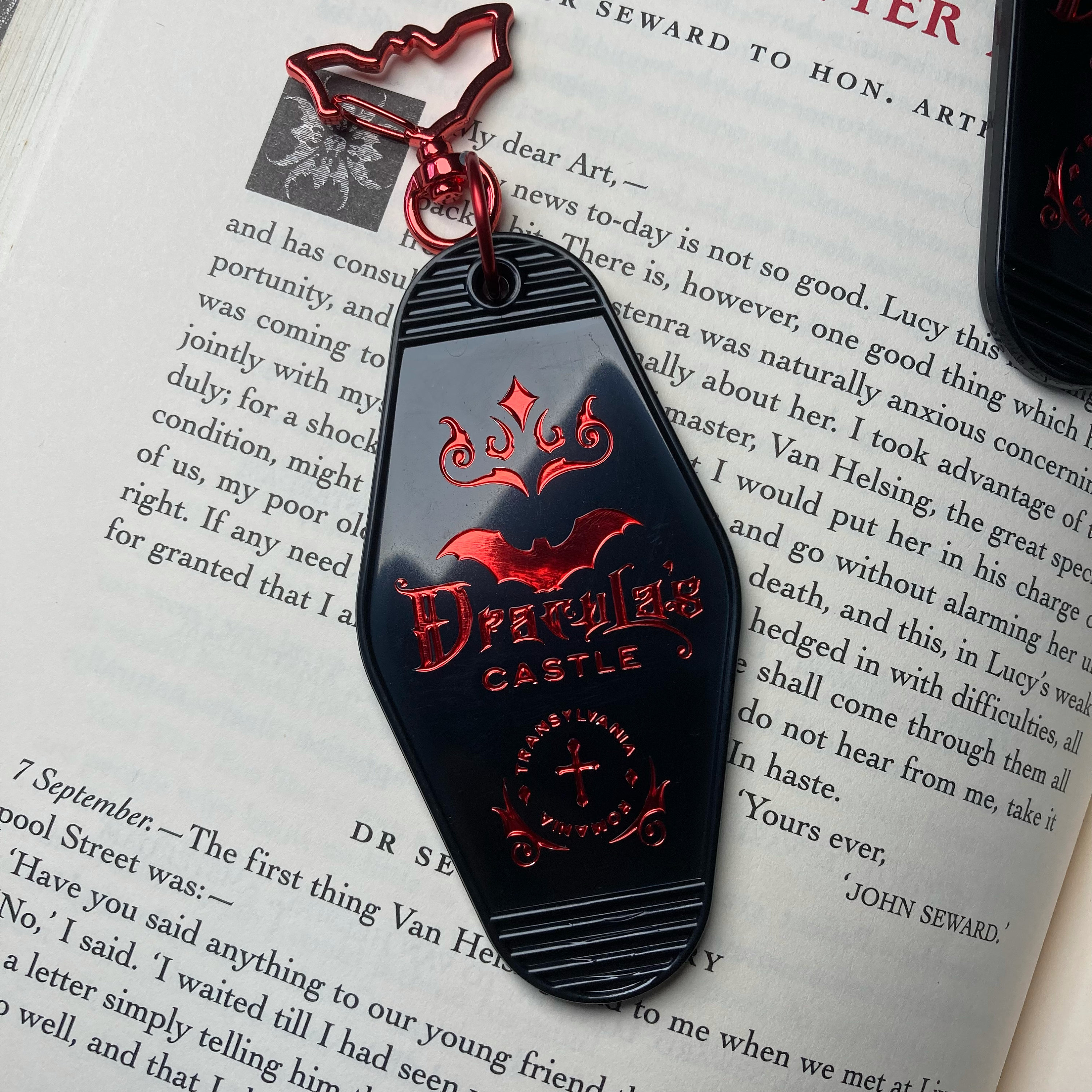 Dracula's Castle Hotel Style Keychain - Etsy