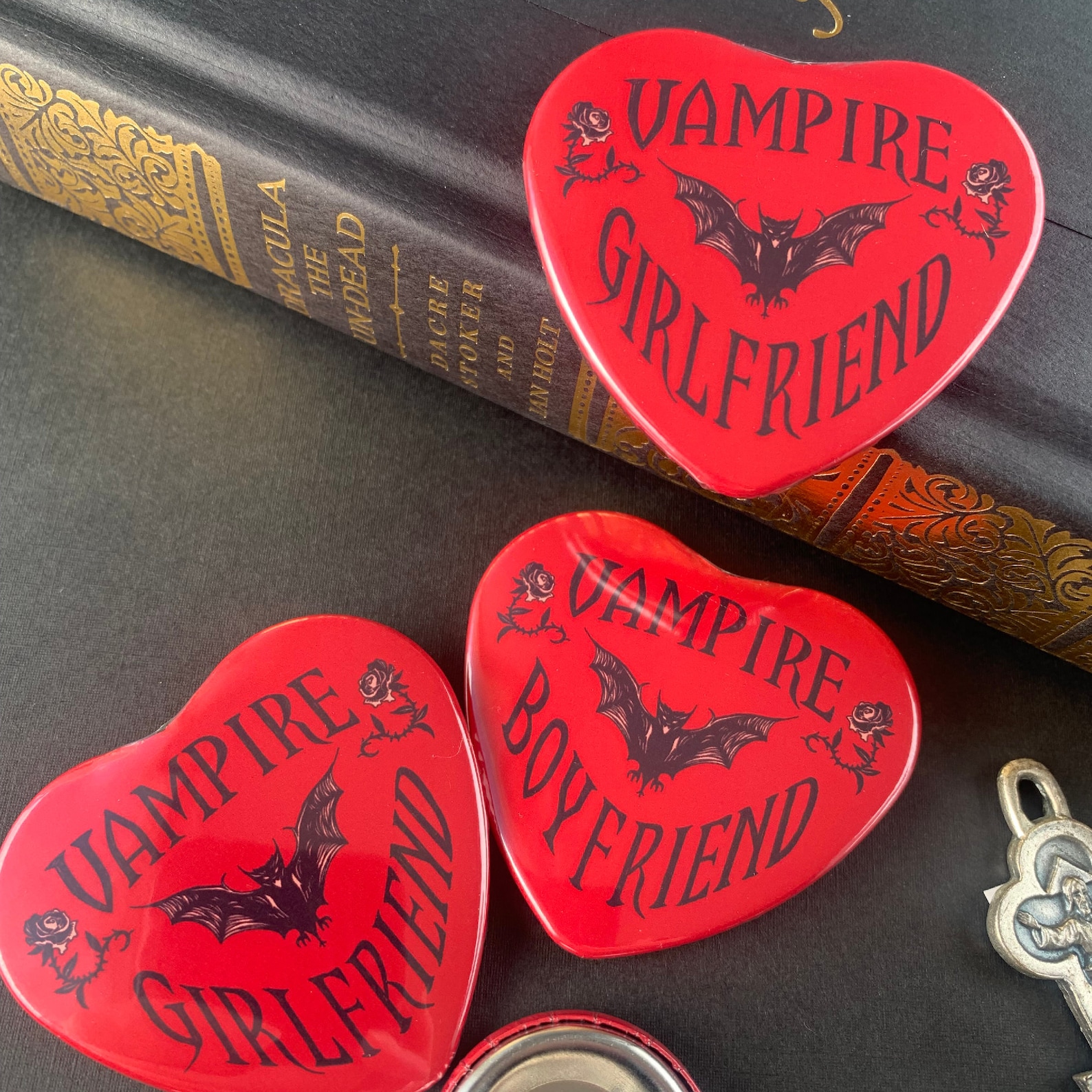 Vampire Girlfriend/boyfriend Matching Couple Pinback Buttons - Etsy