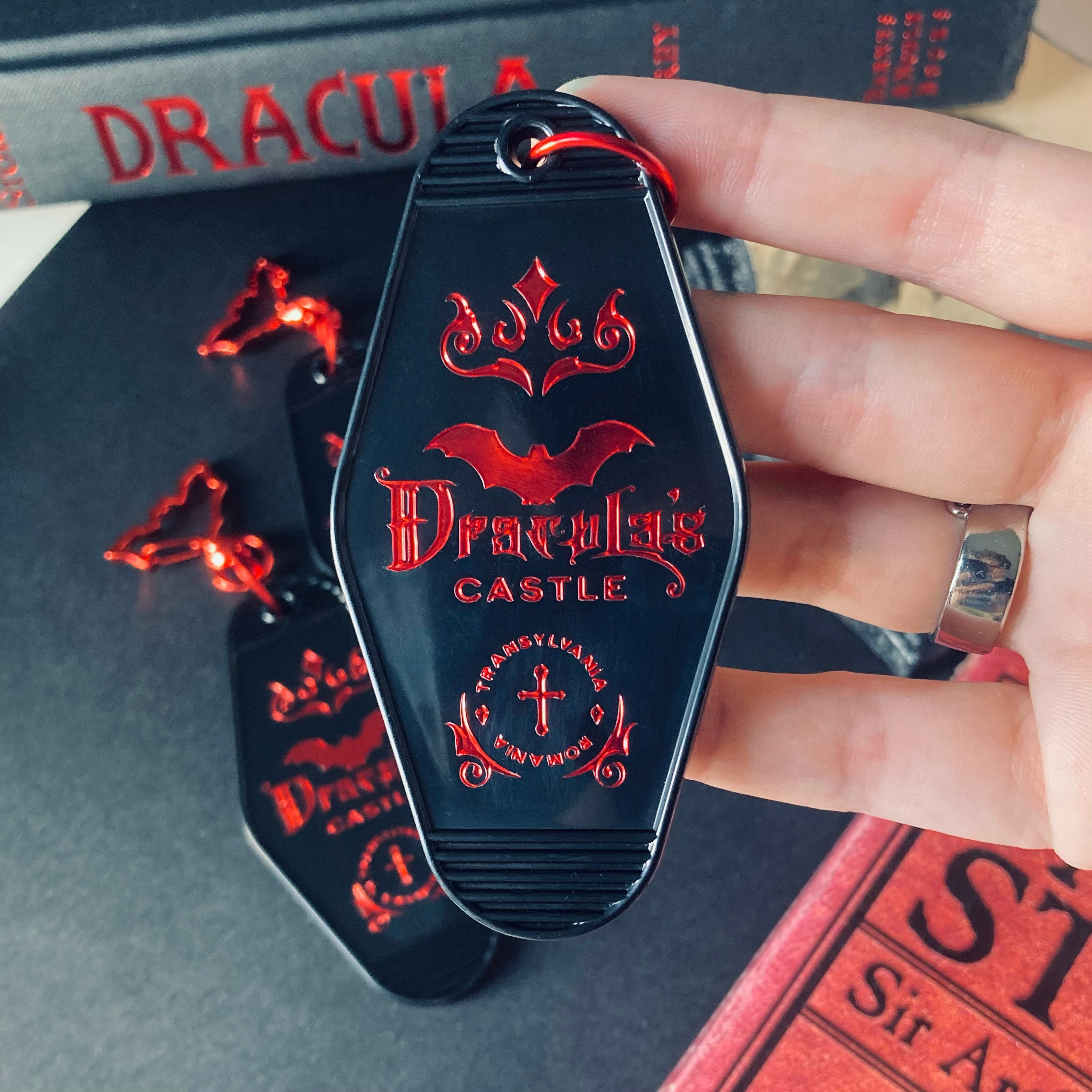 Dracula's Castle Hotel Style Keychain - Etsy