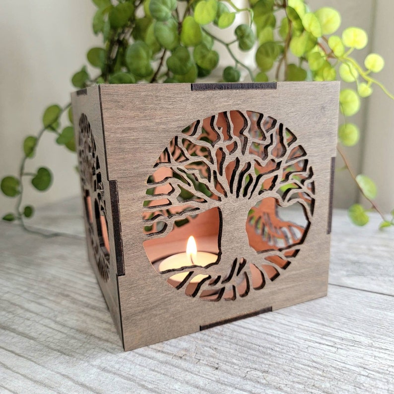 Tree of Life Shadow Lantern, Tree of Life Wooden Decor, Tree of Life ...