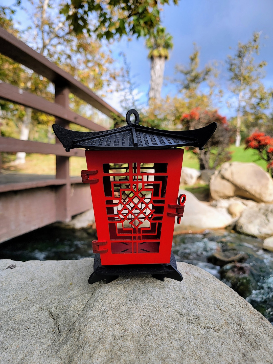Japanese Pagoda Lantern, Garden Pagoda Lantern, Outdoor Wooden Japanese ...