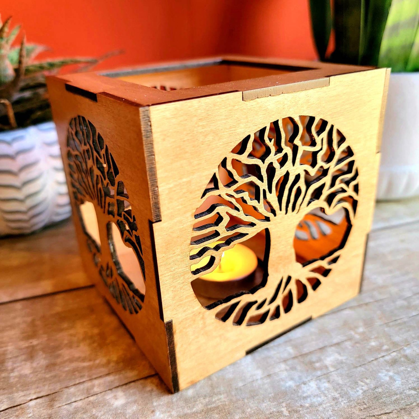 Tree of Life Shadow Lantern Tree of Life Wooden Decor Tree - Etsy