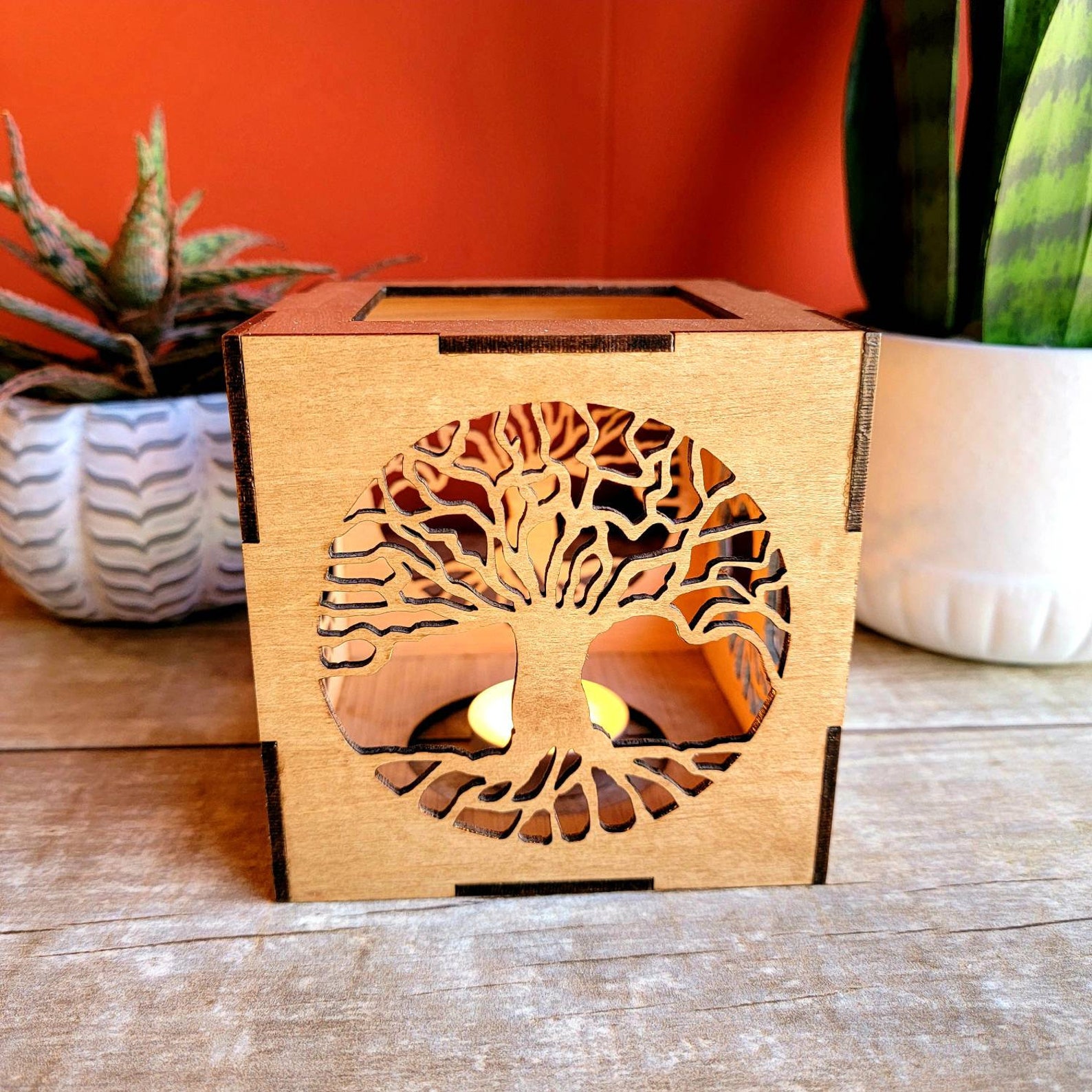 Tree of Life Shadow Lantern Tree of Life Wooden Decor Tree - Etsy