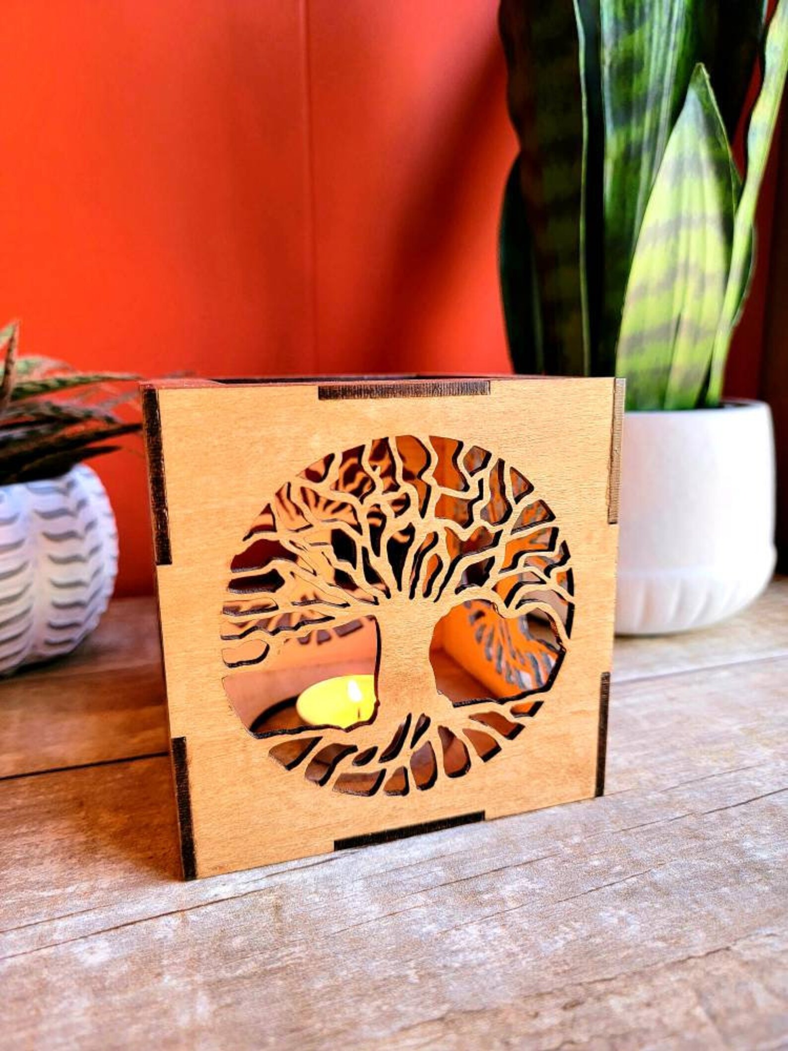 Tree of Life Shadow Lantern Tree of Life Wooden Decor Tree - Etsy