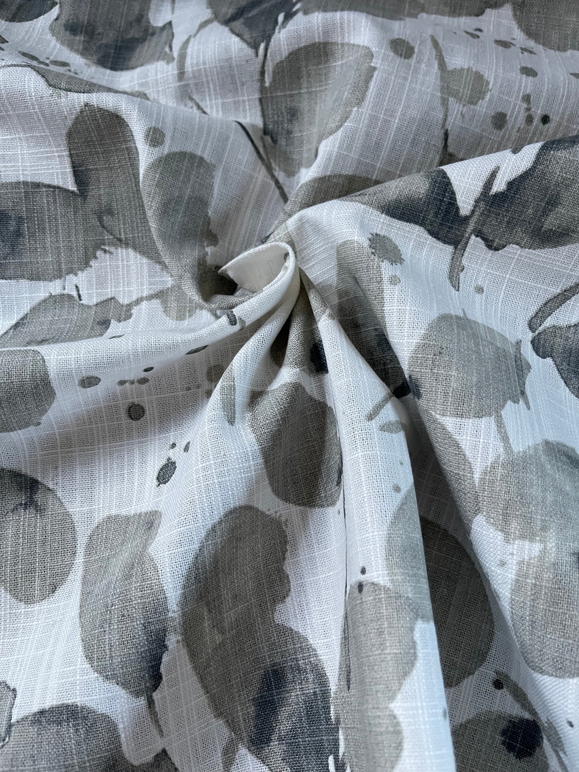 Nature-inspired Leaf Print Fabric for Home Decor Use for Curtains ...