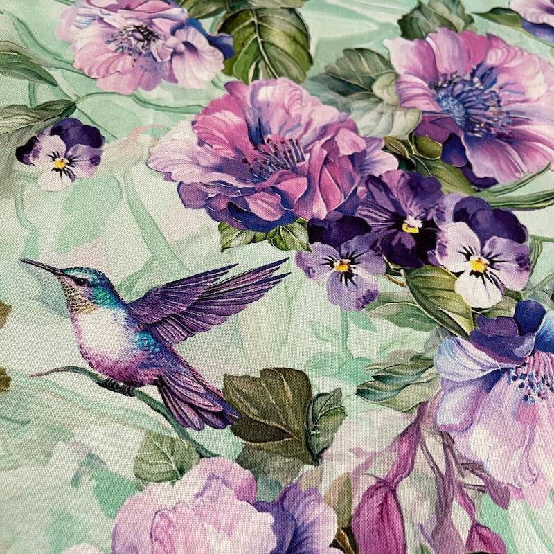 Hummingbird Fabric - Etsy