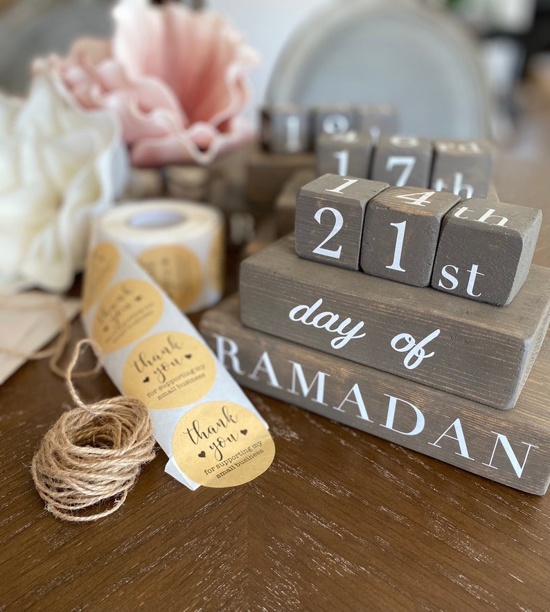 Ramadan Calendar Block Set | Etsy