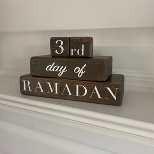 Ramadan Calendar Block Set | Etsy