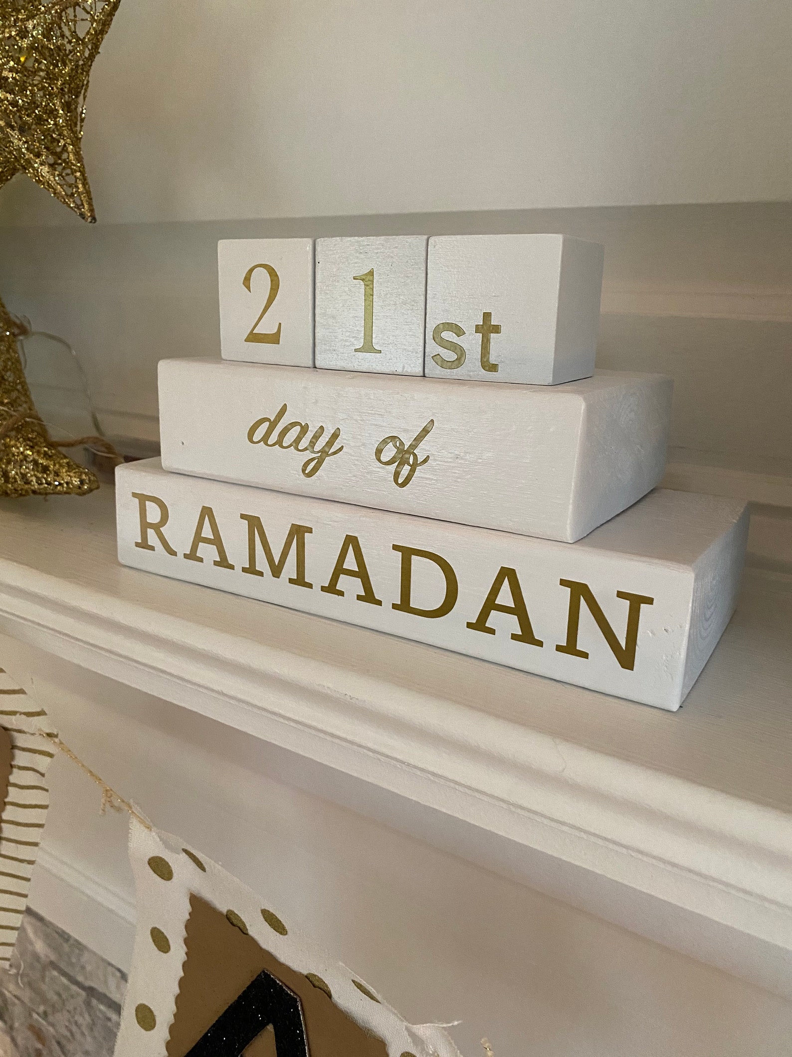 Ramadan Calendar Block Set | Etsy