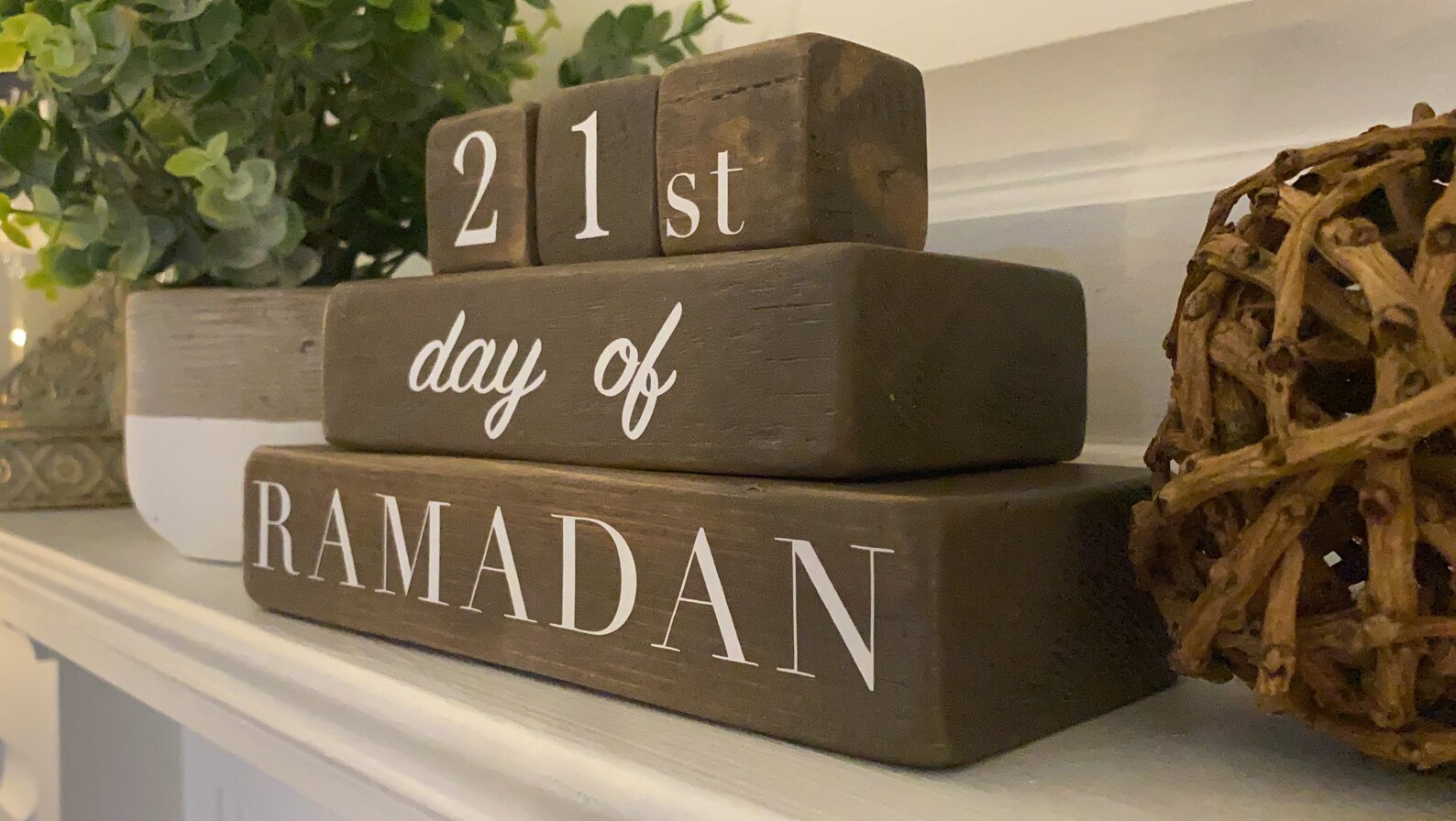 Ramadan Calendar Block Set | Etsy