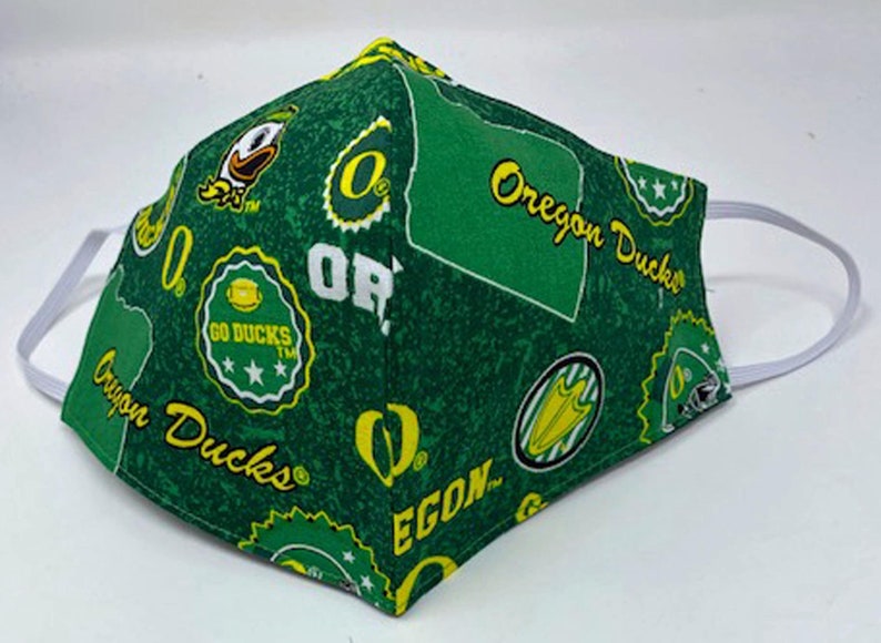 Adult Face Mask University Oregon Ducks Washable Face Shield Reusable ...