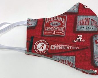 Alabama Crimson Tide Mask - Etsy
