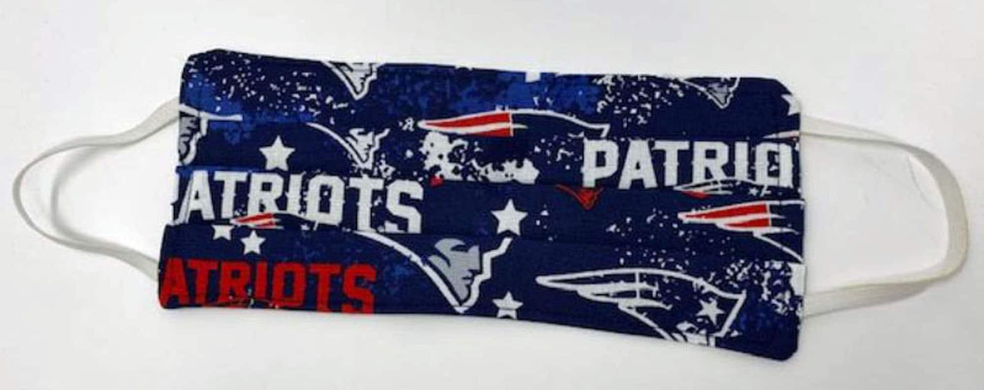 NFL New England Patriots Adult Face Mask With Filter Washable Reusable ...