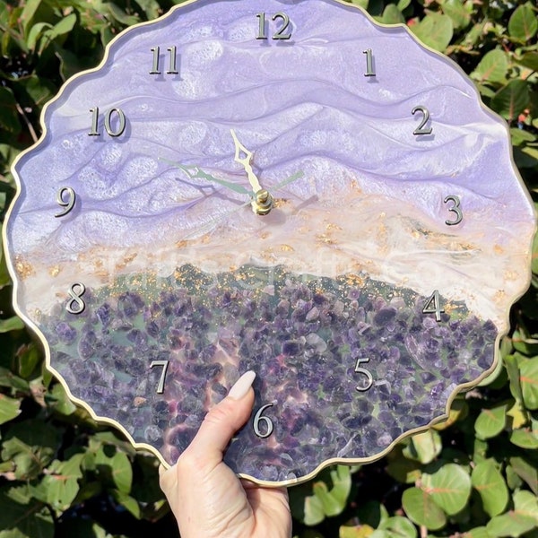 Resin Clock - Etsy