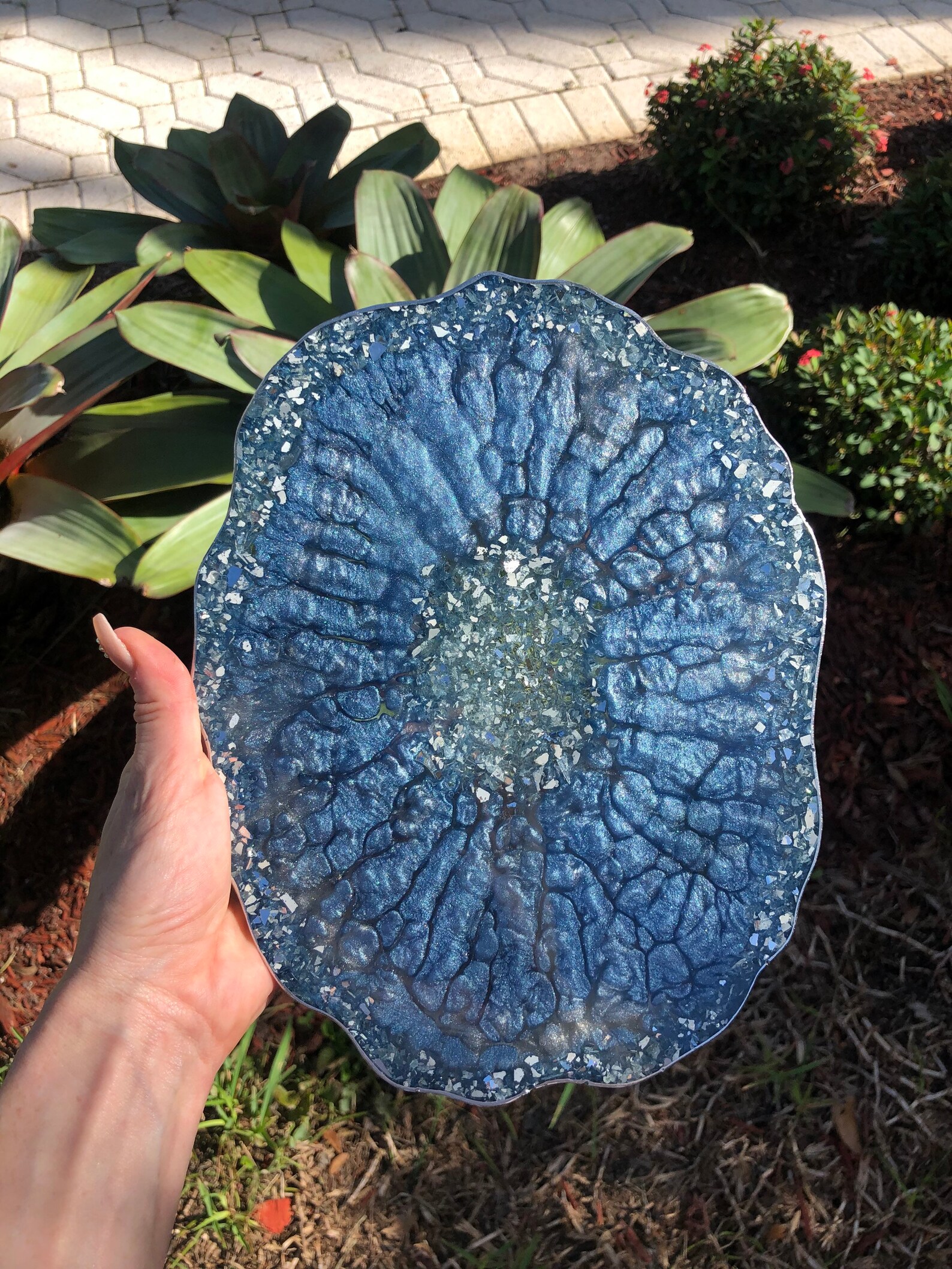 Decorative Geode Tray Can Be Made in ANY Color | Etsy